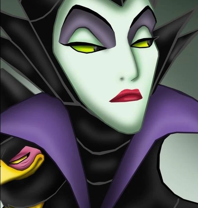 Disney Maleficent Face Cartoon