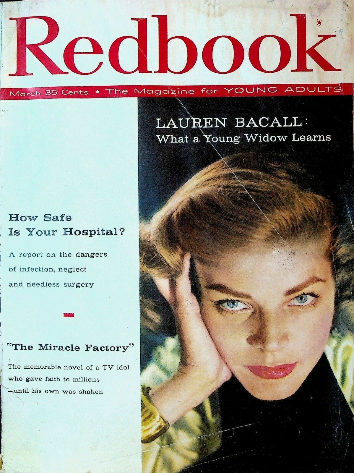 Redbook Magazine March 1958 Lauren Bacall Richard Colvin Cox ...