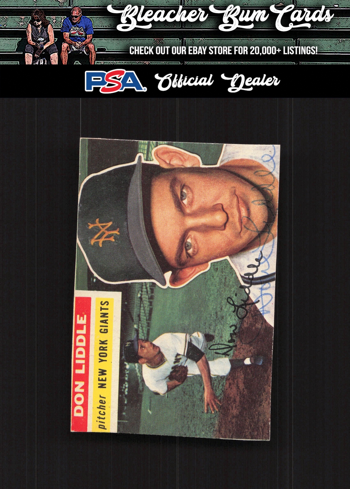 1956 Topps 325 Don Liddle Auto Trimmed | eBay