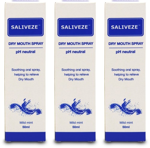 Saliveze Dry Mouth Spray Mild Mint 50ml X 3 | eBay