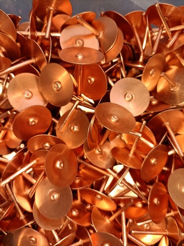 Copper Disc Rivets19mm Disc Rivets 3/4in Shank 3/4in Disc Cement Roof ...