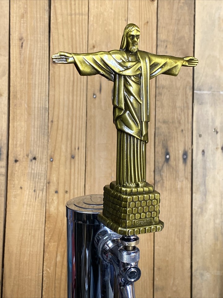 Jesus Beer Tap Handle Keg Metal Christ The Redeemer Statue Brazil | eBay