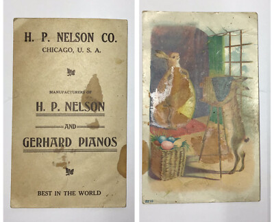 Antique Business Trade Card -HP Nelson Co Gerhard Pianos Chicago | eBay