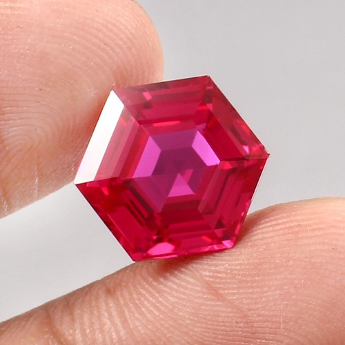AAA Natural Fine Blood Red Mozambique Ruby Loose Hexagon Gemstone Cut ...