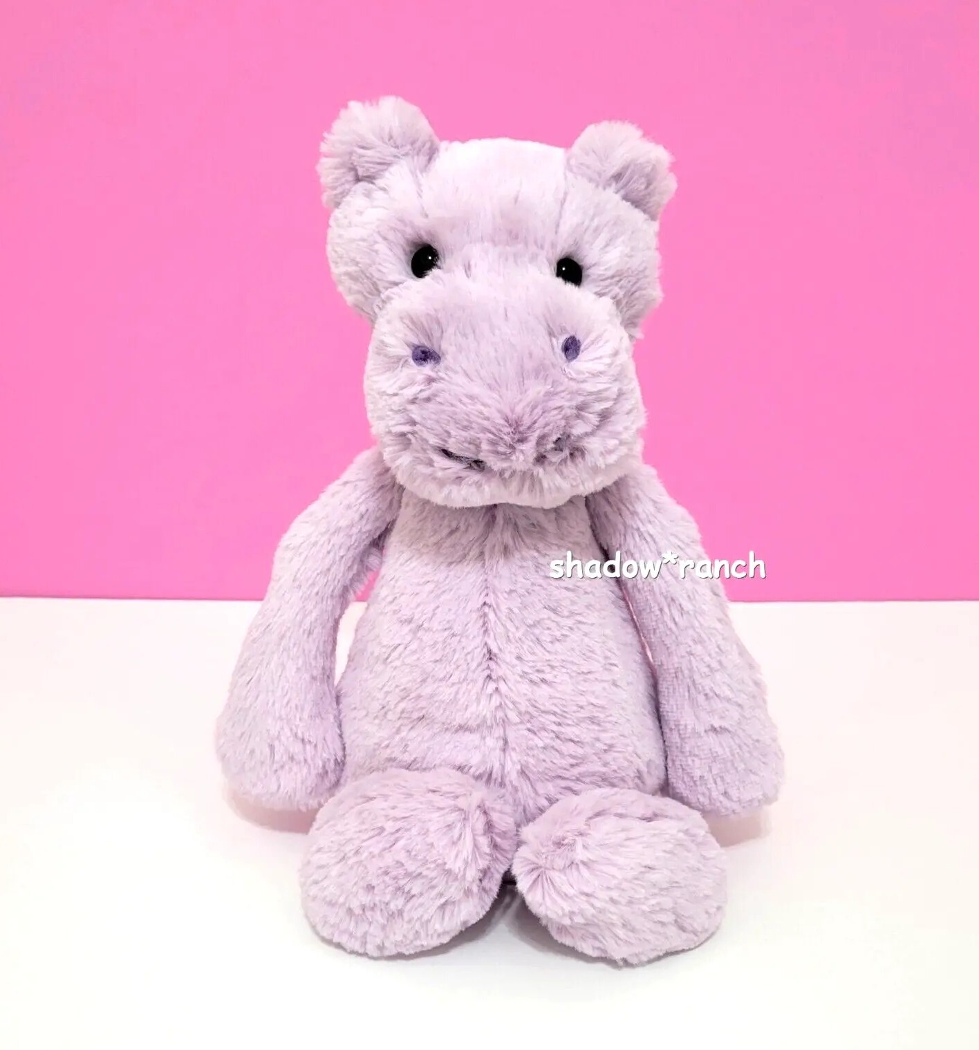 Jellycat BASHFUL HIPPO [MEDIUM] Soft Plush RETIRED Lilac Purple Stuffed Toy NWT | eBay
