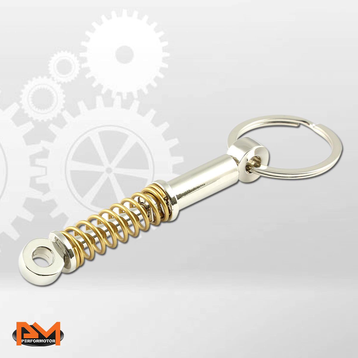 COILOVER SUSPENSION SPRING SHOCK STYLE CAR KEYCHAIN ALLOY KEYRING KEY ...