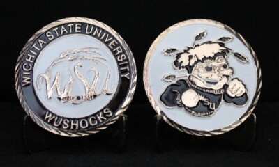 WICHITA STATE UNIVERSITY COLLEGIATE COLLEGE COLLECTIBLE CHALLENGE COIN ...