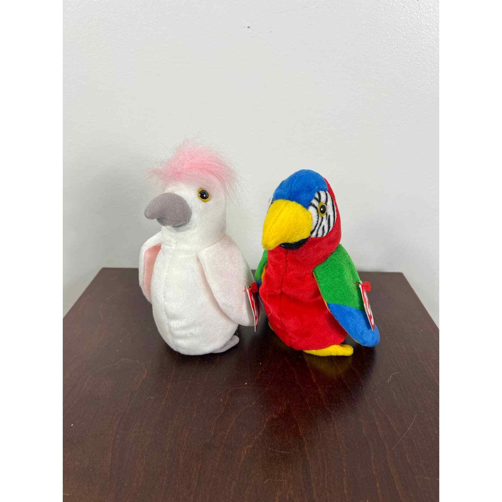 Vintage Ty Beanie Babies Set of 2 Jabber the parrot and KUKU Bird | eBay