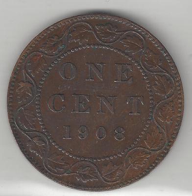 CANADA, 1908, LARGE ONE CENT, KM#8, CHOICE BROWN ALMOST UNCIRCULATED | eBay