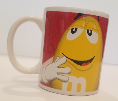 M&M Red & Yellow Coffee Mug Cup Collectible Character Coffee Mug Mars ...