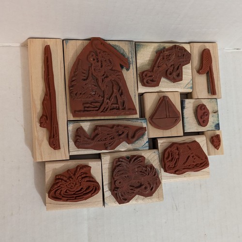 Stampin’ Up! Lot Of 11 Vintage Rubber Stamps 1996-2007 Fishing Theme ...