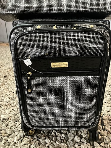 *Samantha Brown Vintage 2-Piece Tweed Luggage Set - Black | eBay