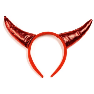 Red Devil Horns Glitter Horns Devil Sexy Fancy Dress Halloween | eBay UK