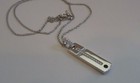 STERLING SILVER CROSS NECKLACE PENDANT W/ .75 cts LAB CREATED DIAMONDS ...