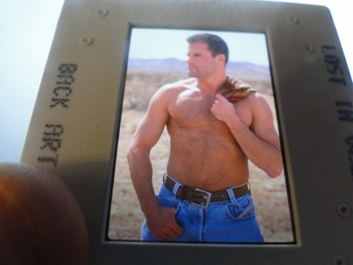 VINTAGE 35MM SLIDE MALE GAY INTEREST MUSCLE SEMI NUDE FALCON STUDIOS ...