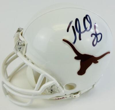 JAMAAL CHARLES SIGNED TEXAS LONGHORNS MINI FOOTBALL HELMET AUTOGRAPH ...