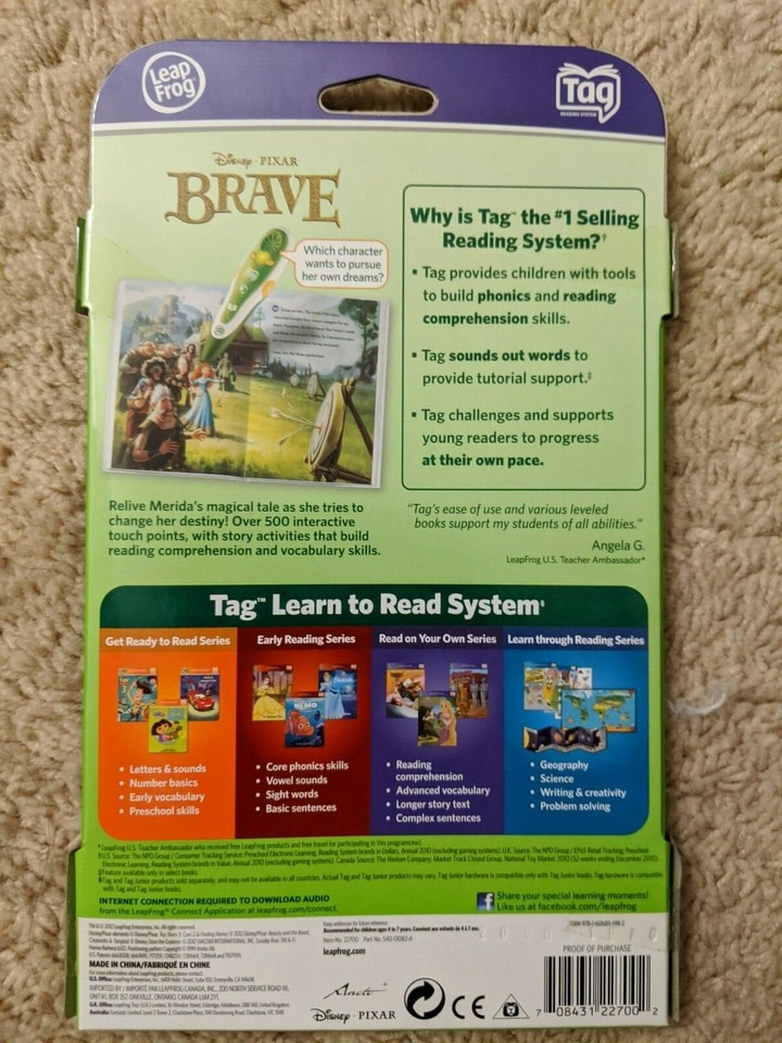 LeapFrog TAG & LeapReader~Disney's BRAVE ~ NEW Read | eBay