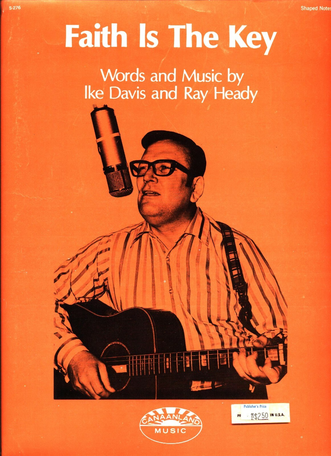 RAY HEADY FAITH IS THE KEY SHEET MUSIC PIANO/VOCAL TWO VERSES 1971 VERY ...