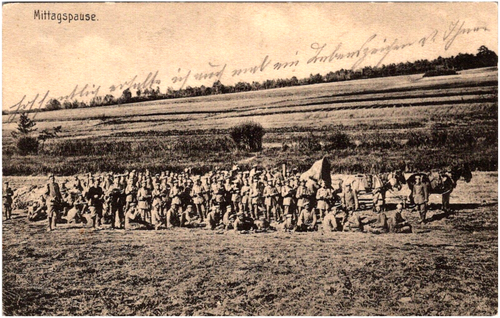 Mittagspause German Army Lunch Break WW1 1914 Military Postcard ...