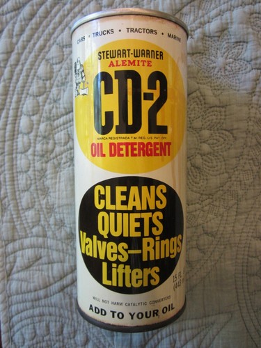 Vintage Stewart-Warner Alemite CD-2 OIL DETERGENT 15 fl Oz Can Part ...