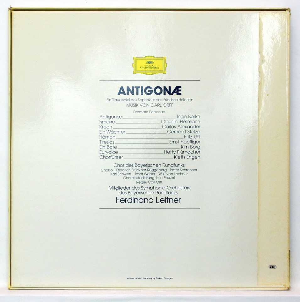 FERDINAND LEITNER – CARL ORFF antigonae DGG 2740226 3xLPs box NM | eBay