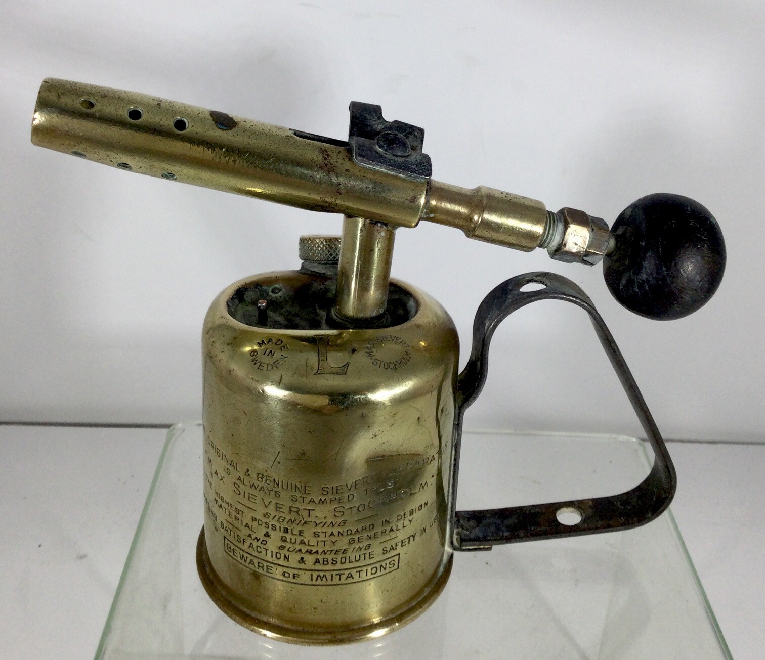 RARE VINTAGE ORIGINAL MAX SIEVERT BRASS “L” MINI BLOW LAMP /TORCH | eBay UK