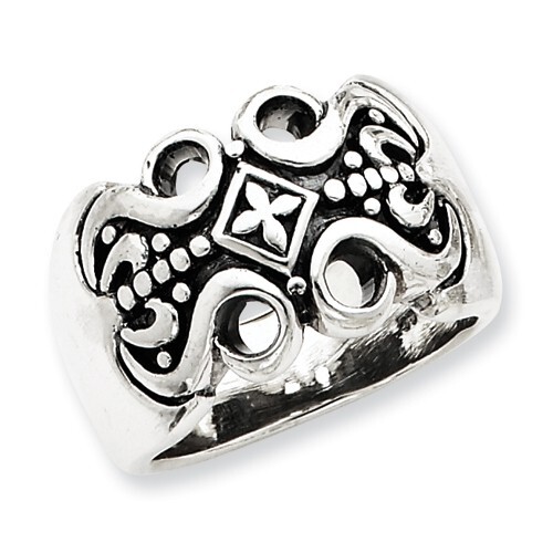 Sterling Silver Gothic Ring, 16.7 Gr. Sz: 11 , Last One, Closeout $ 68 ...
