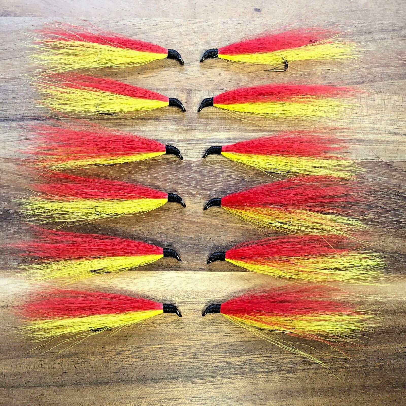 6 Original RUSSIAN RIVER COHO Salmon Flies - 5X Strong MUSTAD HOOKS! | eBay