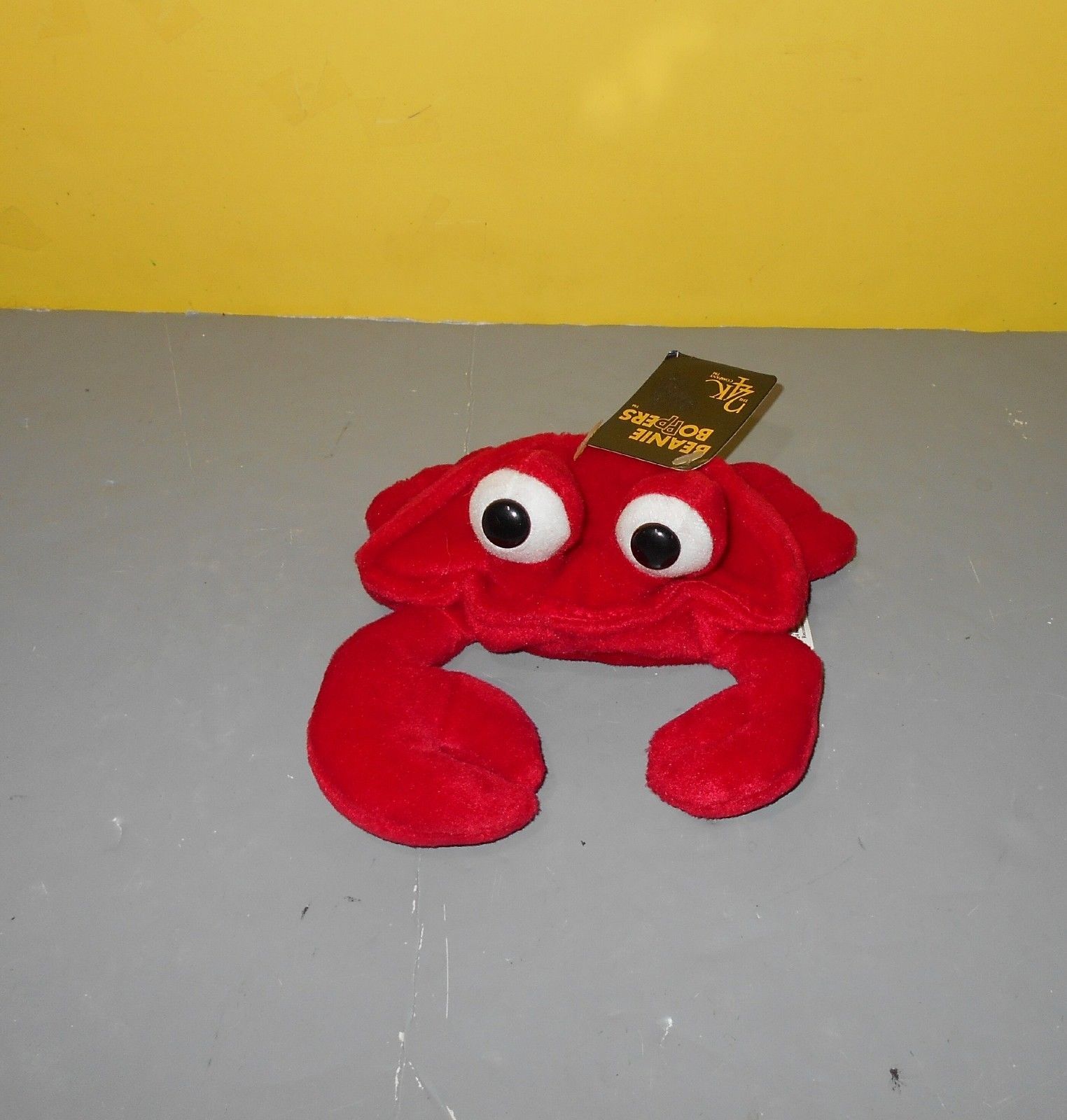 24K BEANIE BOPPERS "CRUSTY THE CRAB" 1997 PLUSH STUFFED ANIMAL SPECIAL ...