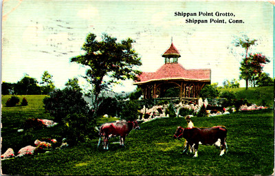 Vintage Shippan Point Grotto, Shippan Point, Conn. Lithograph Postcard ...