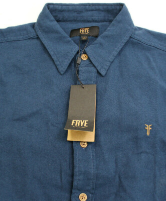 Frye Shirt Mens Long Sleeve Button Front Large L | eBay