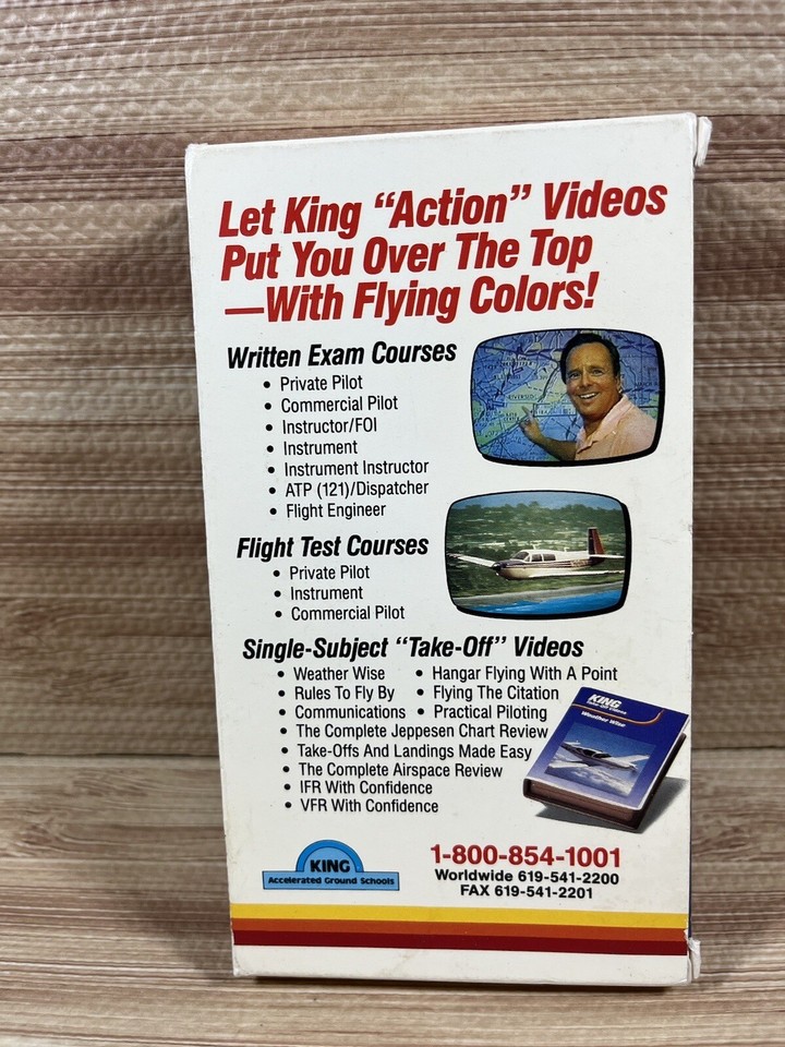 KING PRIVATE PILOT FLIGHT TEST VIDEO COURSE VHS KINGS SCHOOL AVIATION ...