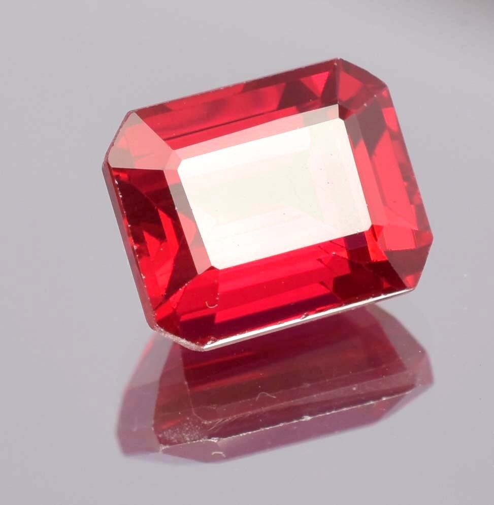 11x9 MM Natural Mozambique Blood Red Ruby Radiant Cut Loose Gemstone 7. ...