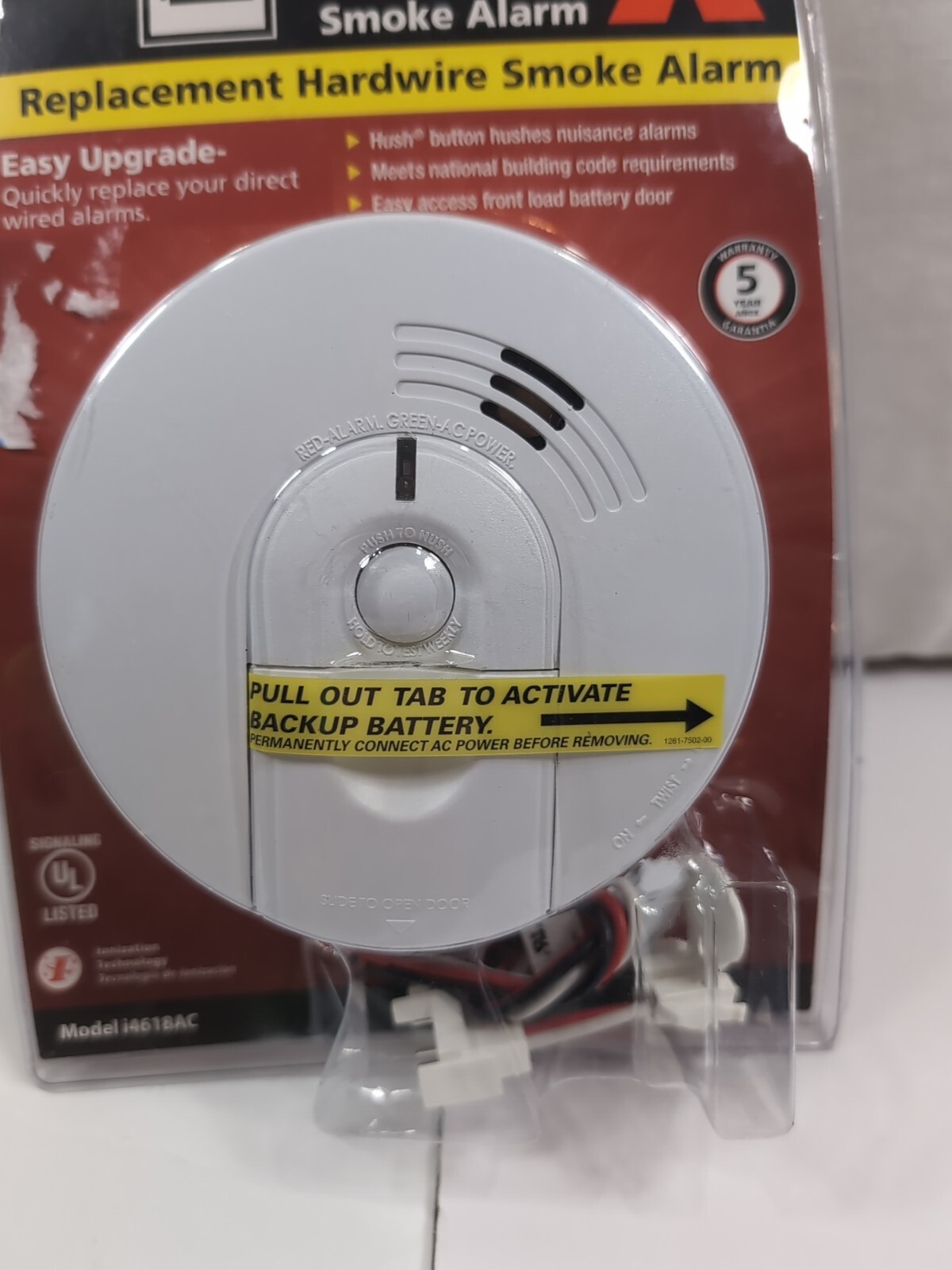 2 Kidde Firex Hardwire Smoke Alarm Detector w/ Battery Backup Model ...