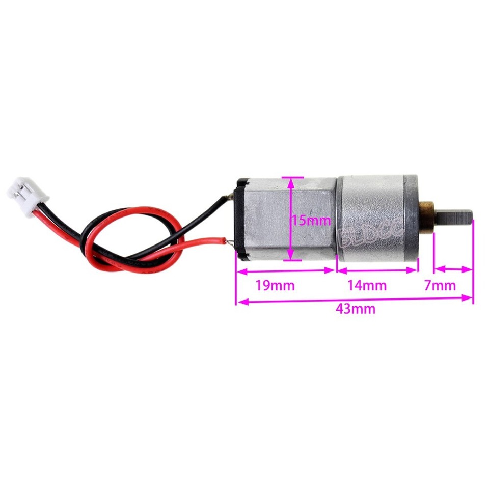 DC 5V Micro Gear Motor 2~6V DC Mini Gearmotor CW/CCW Full Metal Small ...