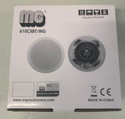 MG Electronics 610CXBT/WH Speaker High Style Grill 70/25V Transformer ...