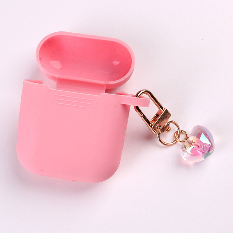 Shiny Acrylic Heart Keychain Bag Accessories Keyring Love Pendant Key ...
