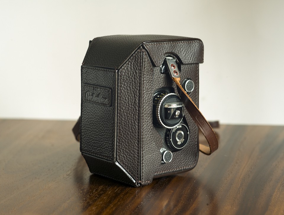 Mr. ZHOU Brown Leather Full Protective Case for Rolleiflex 2.8F 3.5F ...