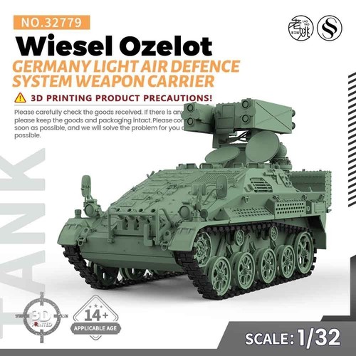 Military Model Kit Germany Wiesel Ozelot Light Air Defence System ...