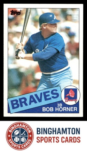 1985 Topps Baseball Card #410 Bob Horner Atlanta Braves | eBay