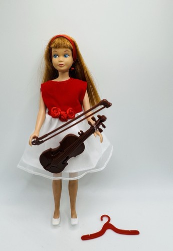 VINTAGE BARBIE SKIPPER SILK N FANCY SYMPHONY DRESS CLONE #1906 OUTFIT ...