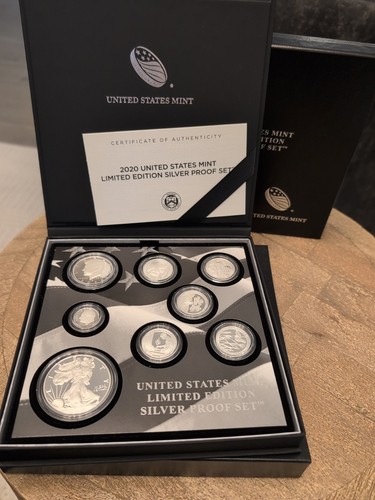 2020-S Silver Proof US Mint Limited Edition 8 Coin Set with Original ...