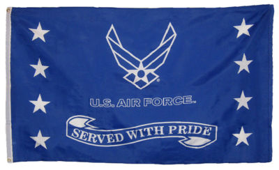 3x5 Air Force Served With Pride Flag USAF Premium Banner FAST USA ...