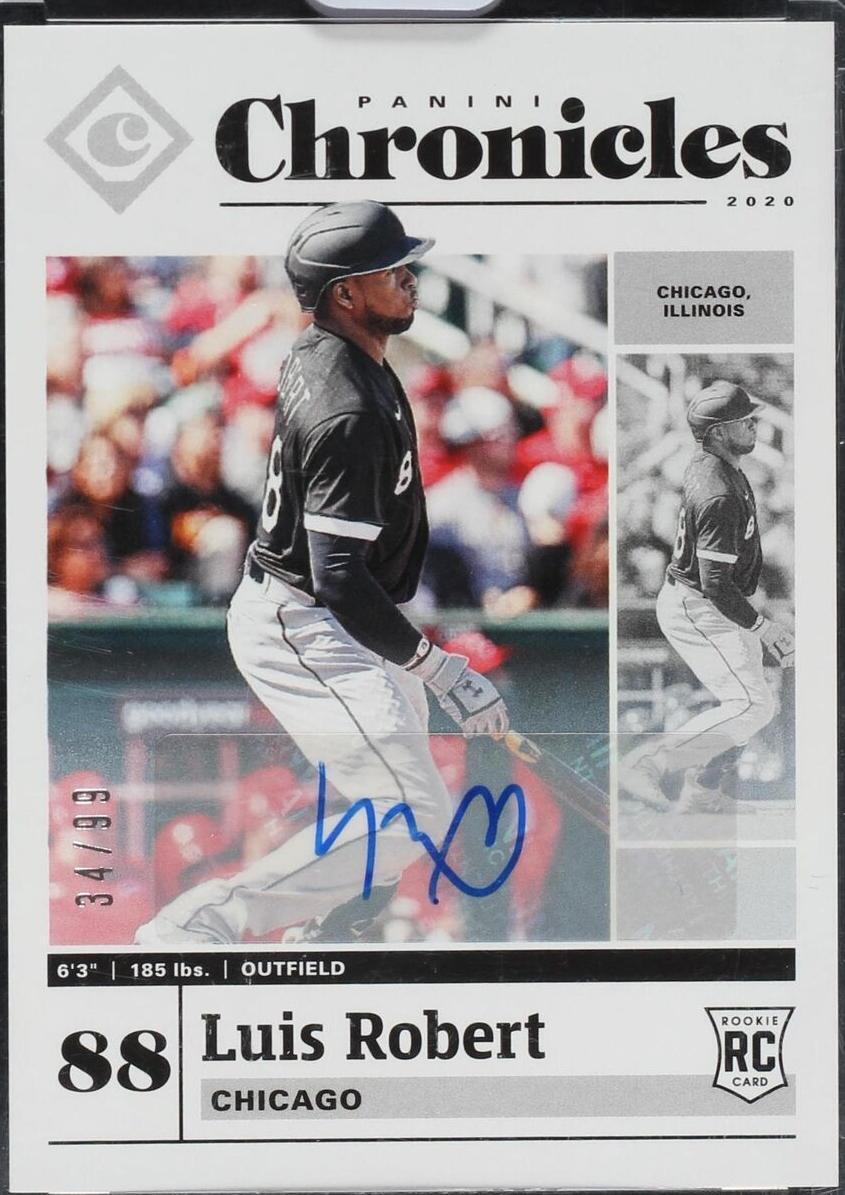 2020 Panini Chronicles - Chronicles Signatures Luis Robert #38 /99 (AU ...