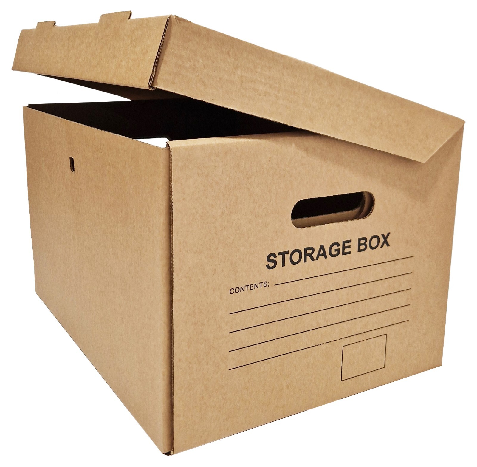 20 x A4 STRONG ARCHIVE BOXES INTEGRATED LID GENERAL STORAGE BOX MULTI ...