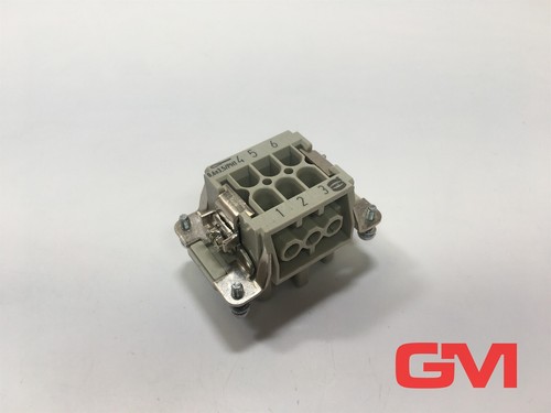 HARTING Terminal Connector Insert Han 6E-F-s 09330062701 Jack | eBay ...