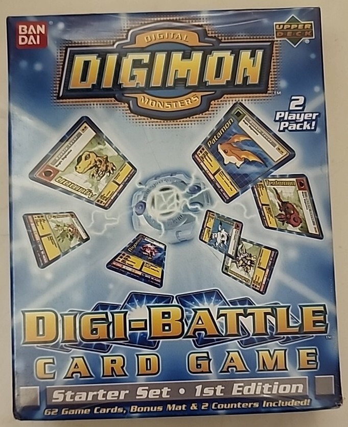 DIGIMON DIGI-BATTLE STARTER SET CARD DECK 1st EDITION ~ Factory Sealed ...