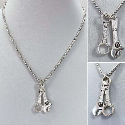 Wrench Contractor Construction Mechanic Tools Charm Stainless Steel ...