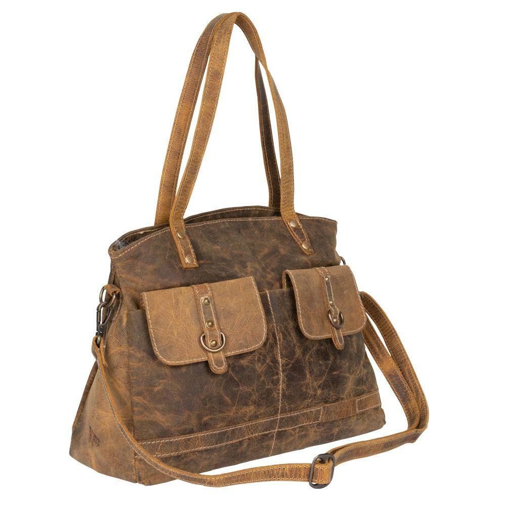 Myra Womens Shoulder Bag Lady's First Love Leather Brown S-2166 for ...