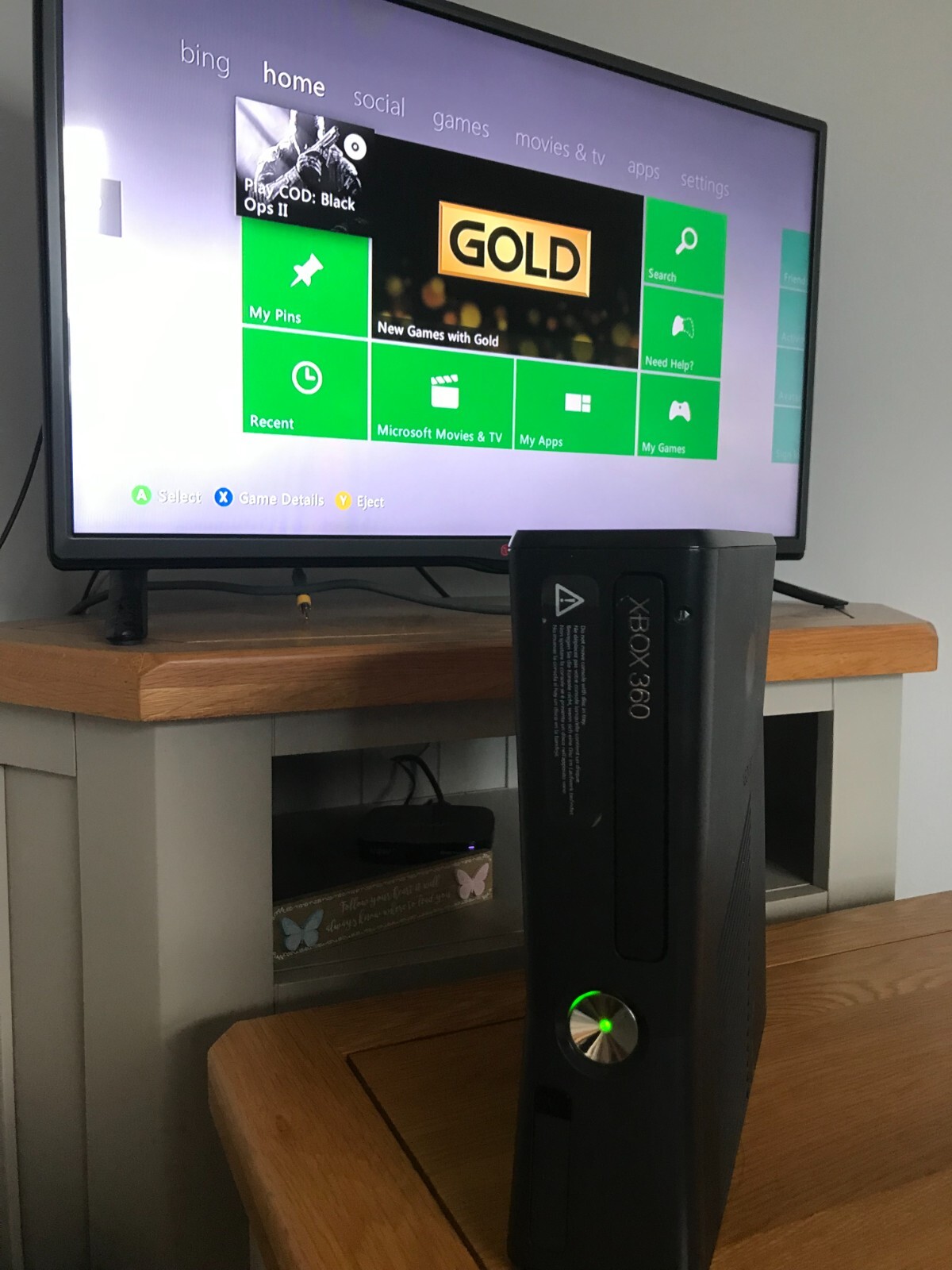 Fully Refurn'd & Working Microsoft Xbox 360 Black Slim 'S' Console Only ...